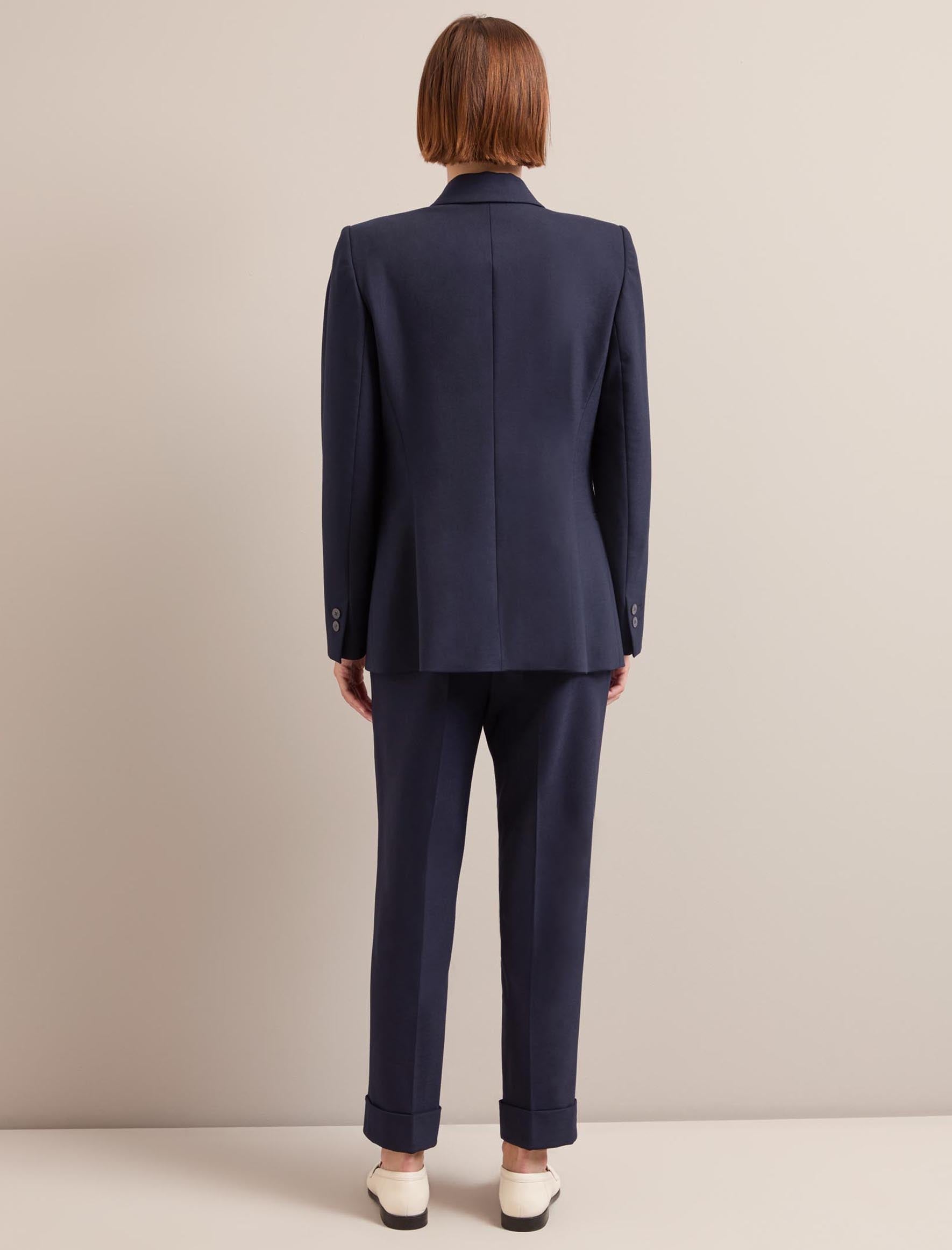 Jamie Stretch New Wool Blazer in Navy