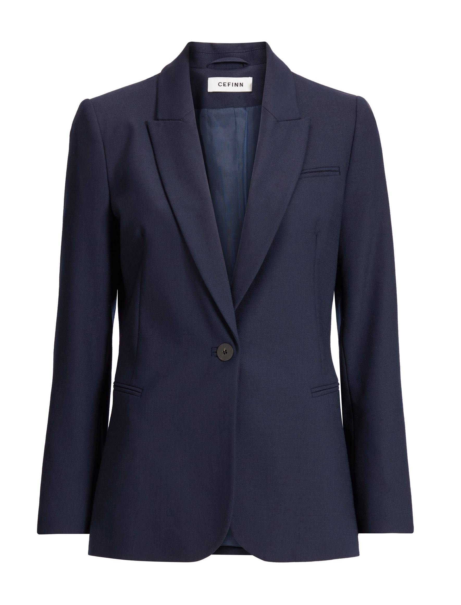 Jamie Stretch New Wool Blazer in Navy